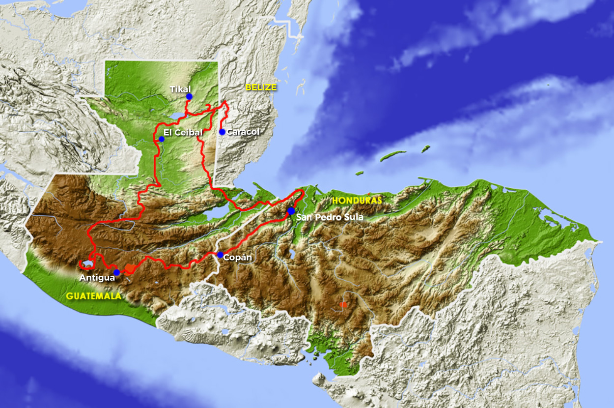 Guatemala Maya Route - Avontuurlijke motorreizen